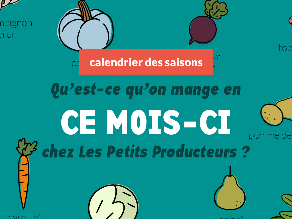 Calendriers des fruits et légumes belges de saison - Les Petits Producteurs